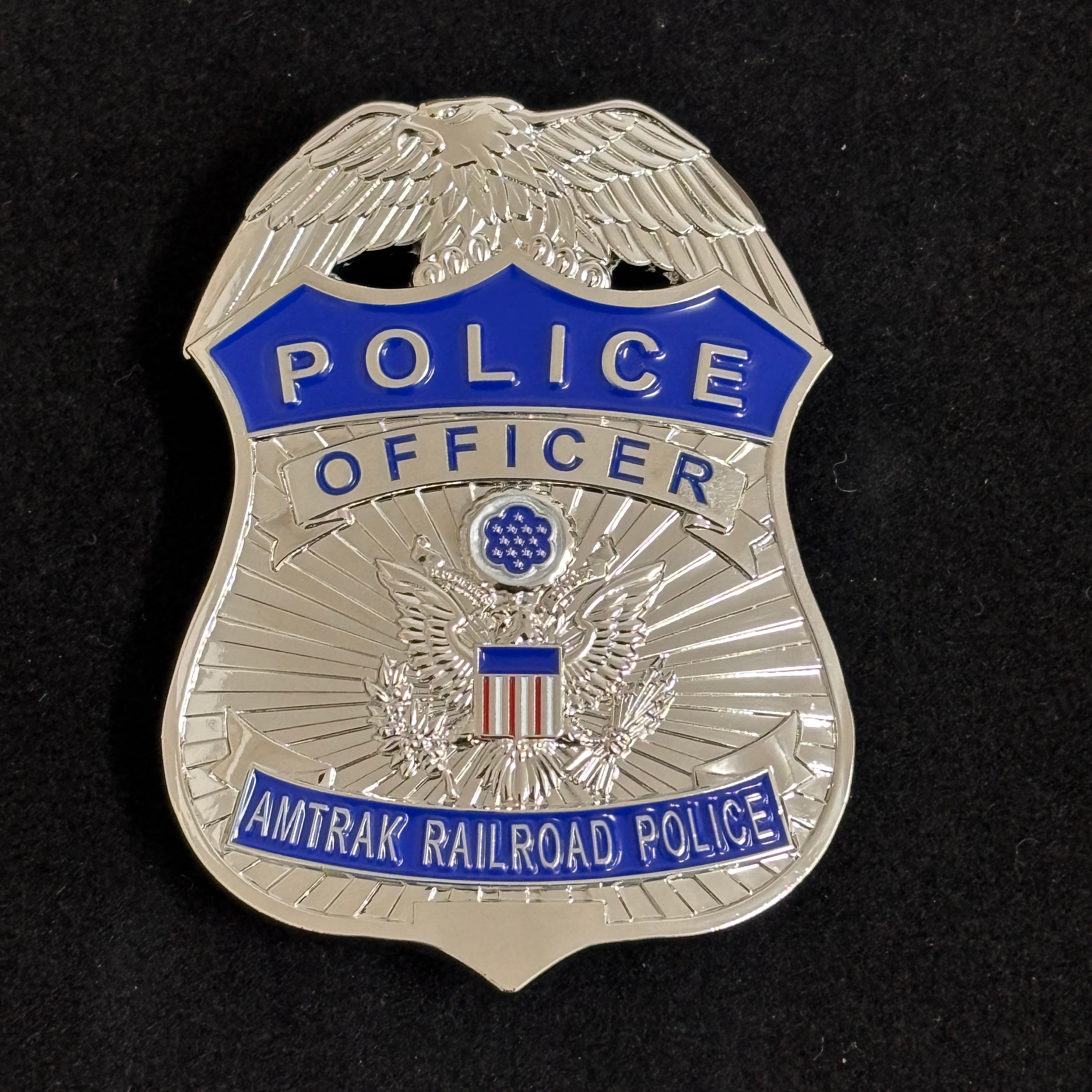 Amtrak Railroad Police BADGE APD Replica Movie Props – TriumphBadges