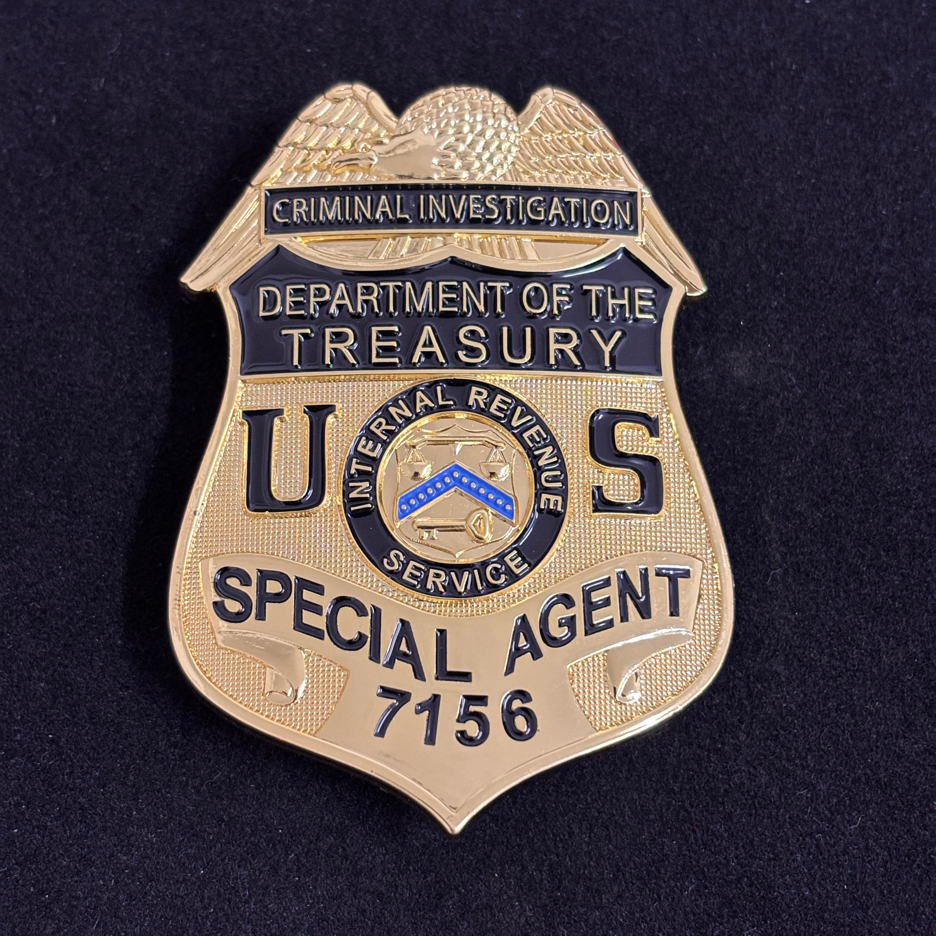 Criminal Investigation Department Of The Treasury Special Agent BADGE ...