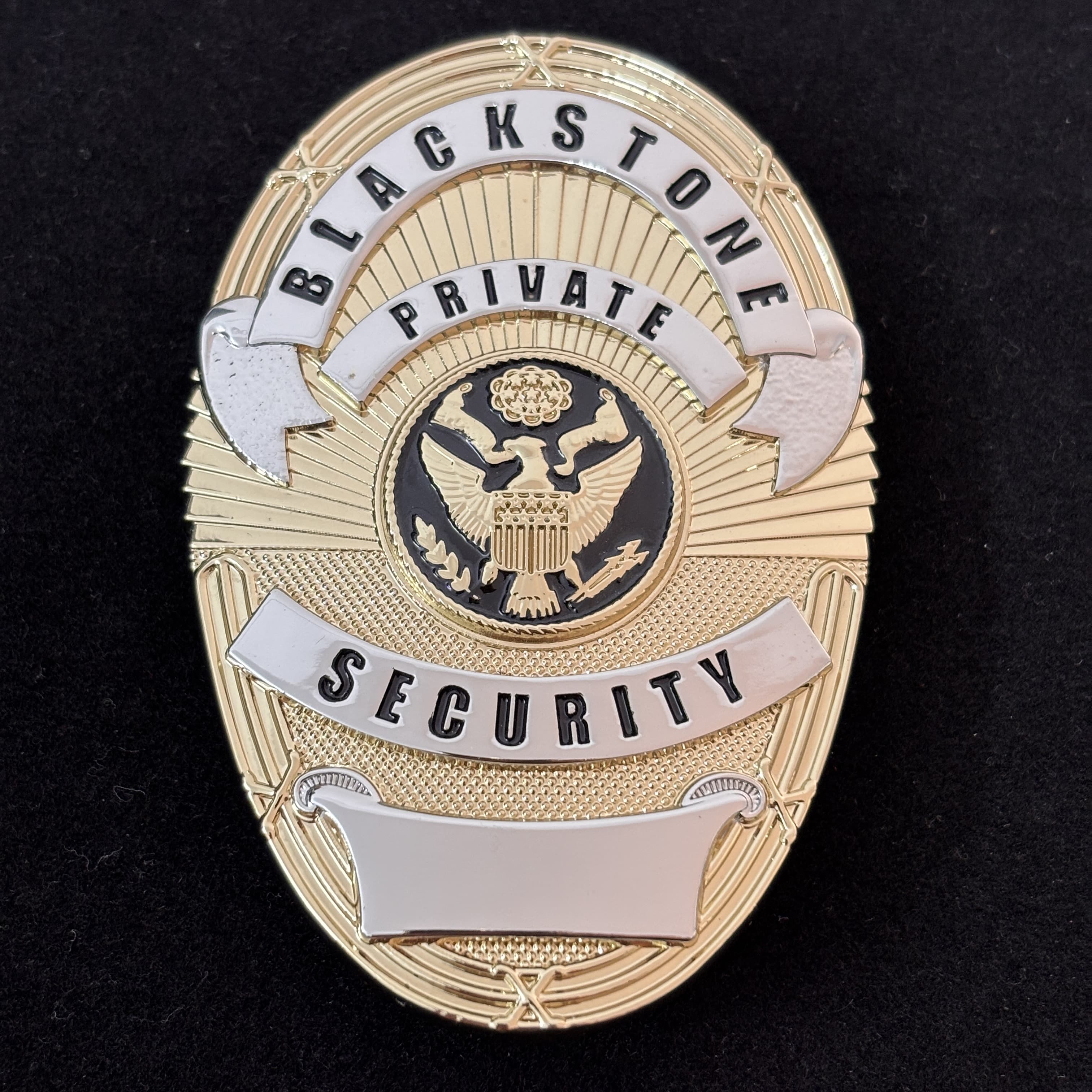 Blackstone Private Security Badge Replica Movie Props Customizable num ...