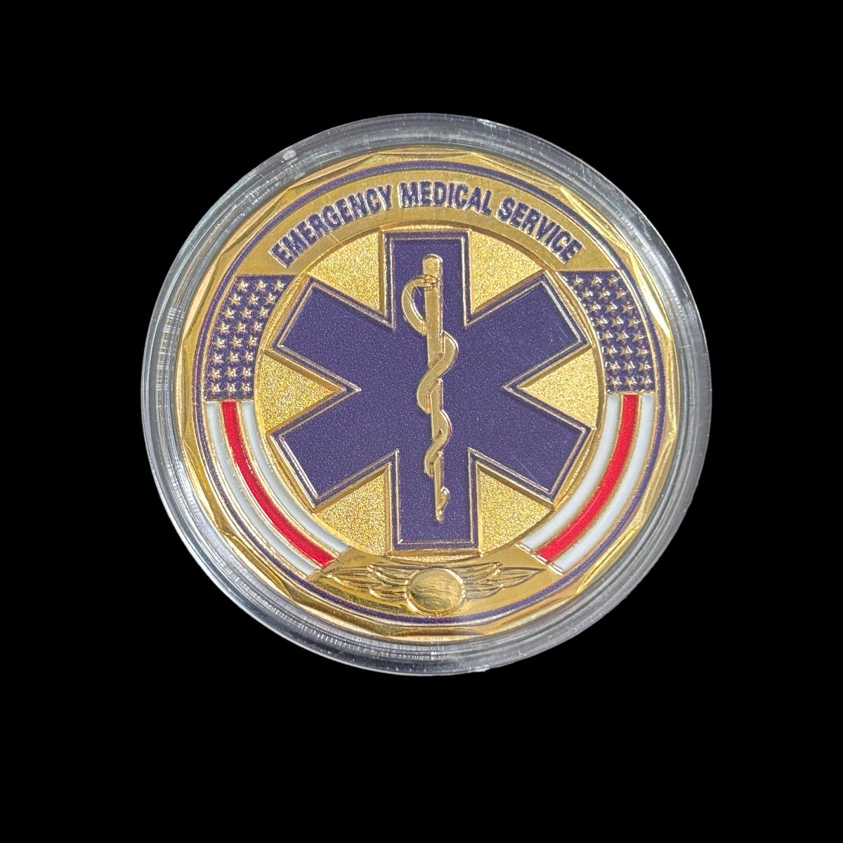 EMERGENCY MEDICAL SERVICE Challenge Coin – TriumphBadges