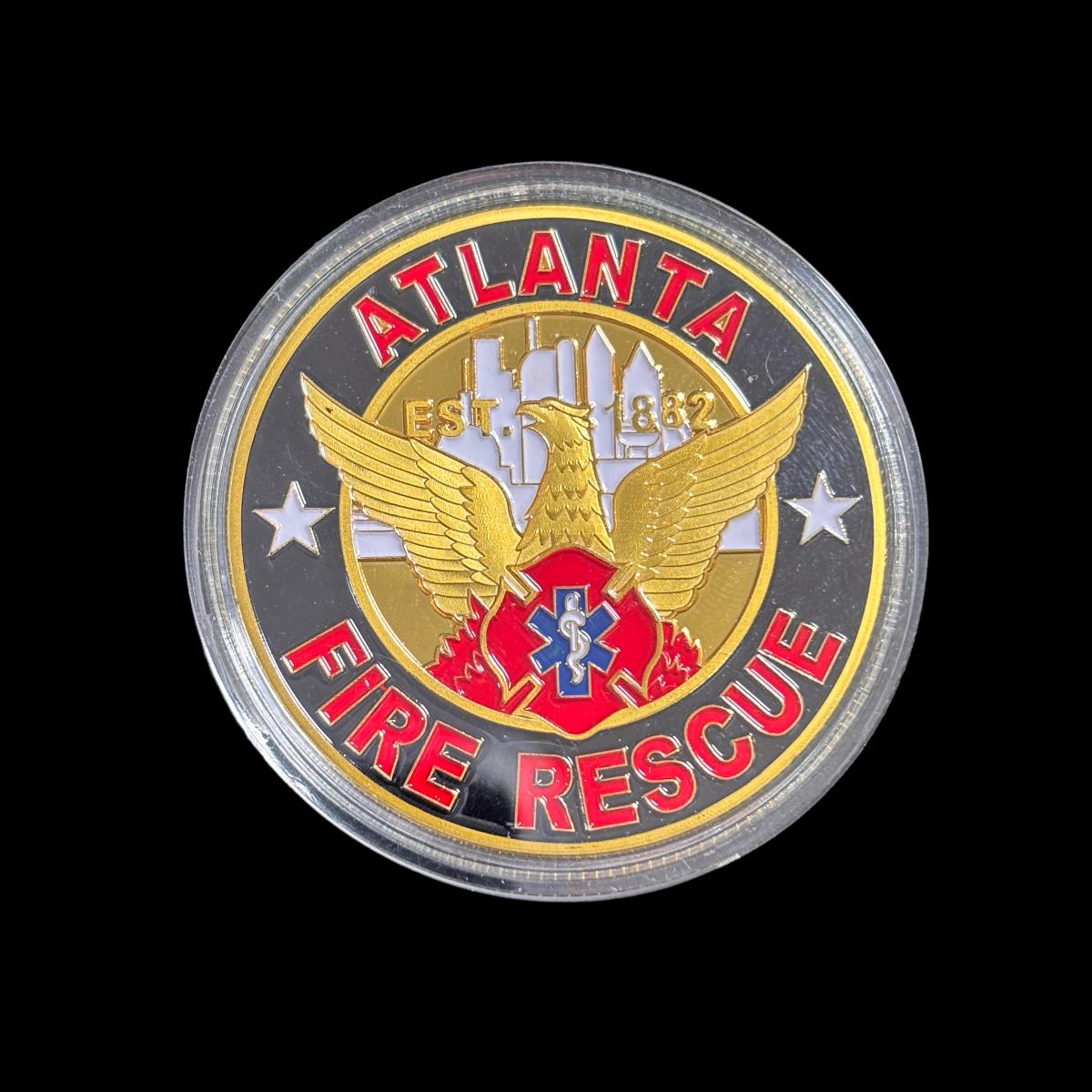 ATLANTA FIRE RESCUE Challenge Coin – TriumphBadges