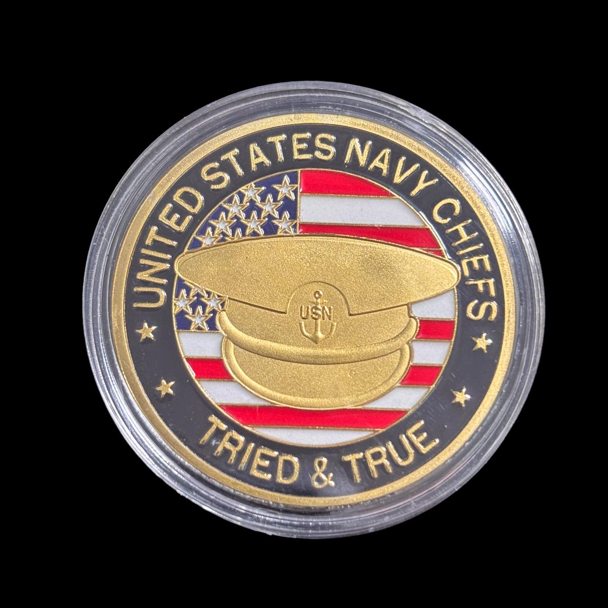 U.S. NAVY CHIEFS TRIED & TRUE Challenge Coin – TriumphBadges