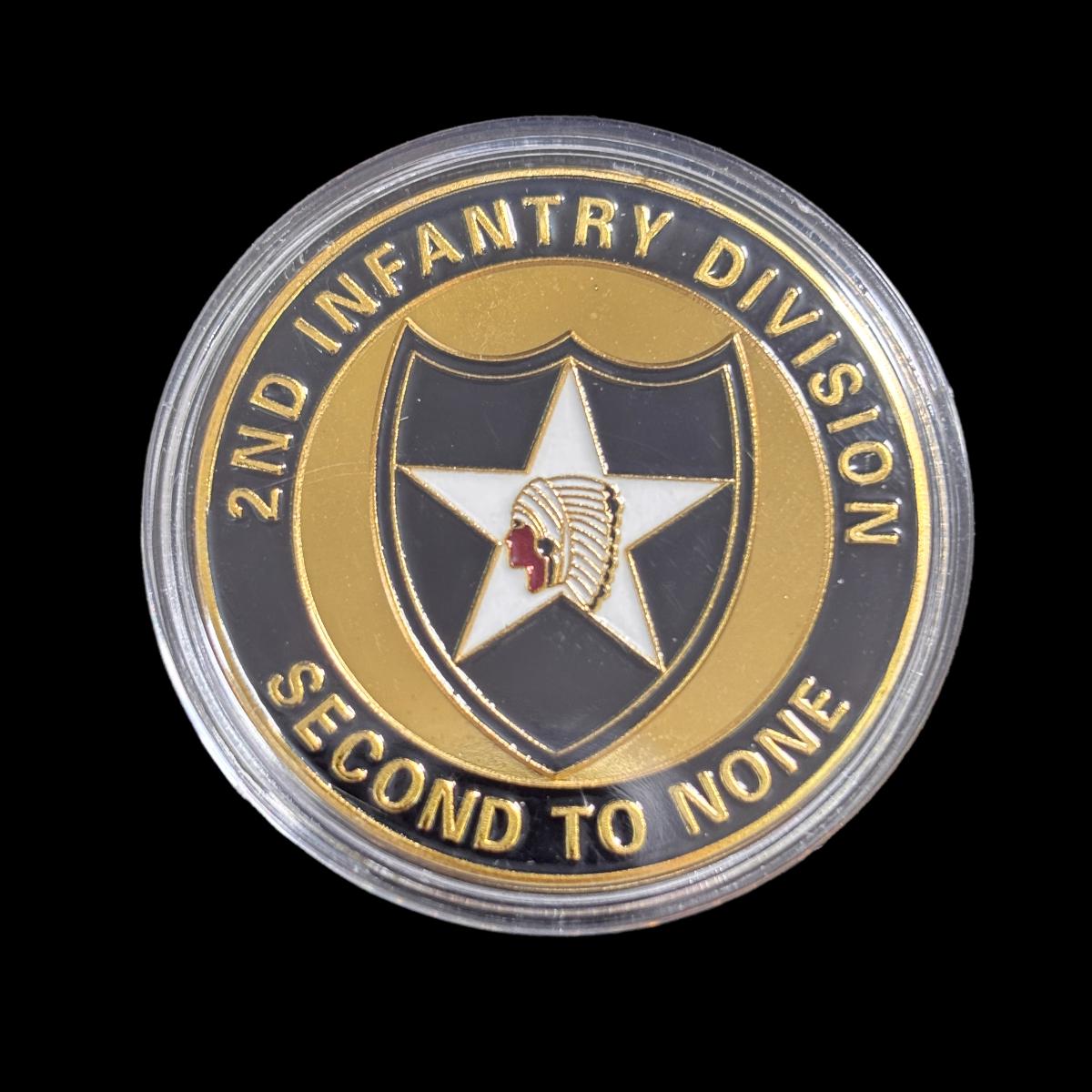 U.S. DEPT.OF THE ARMY 2ND INFANTRY DIVISION Challenge Coin – TriumphBadges