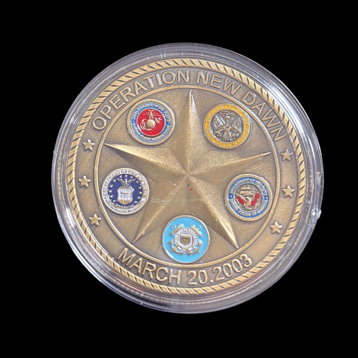 OPERATION NEW DAWN MARCH 20.2003 Challenge Coin – TriumphBadges