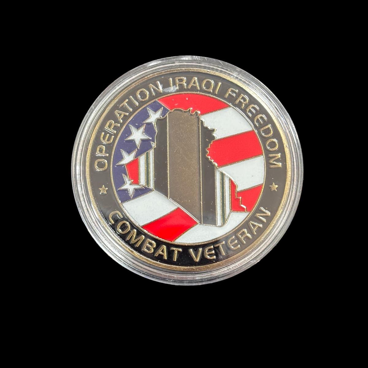 OPERATION IRAQI FREEDOM COMBAT VETERAN OlF Challenge Coin – TriumphBadges