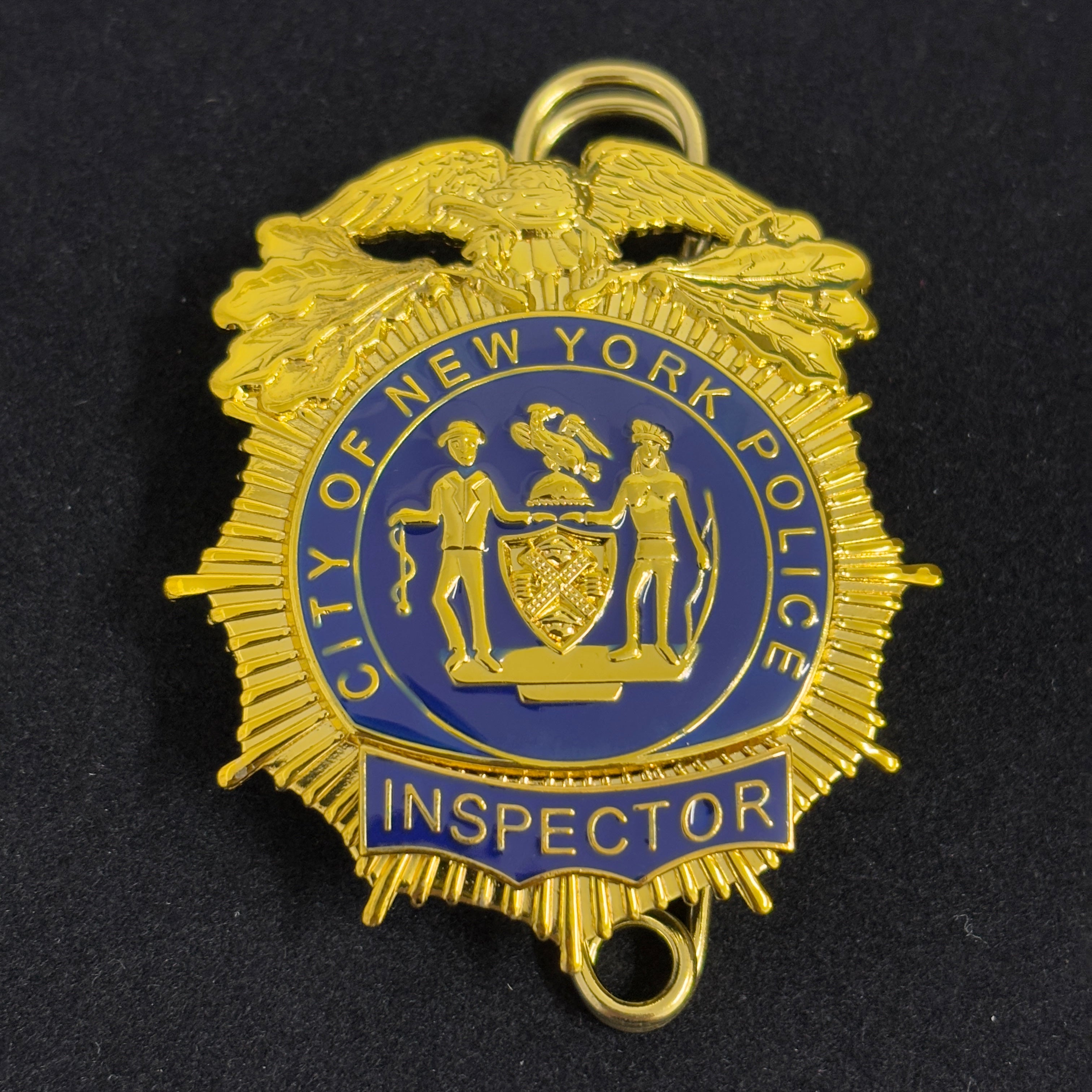 NYPD New York Police Inspector Badge Replica Cosplay Movie Props ...